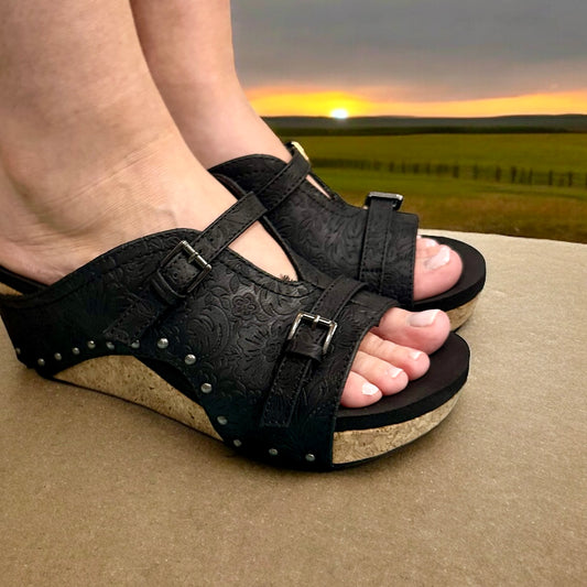 Very G Wedges – Teal Tiger Boutique